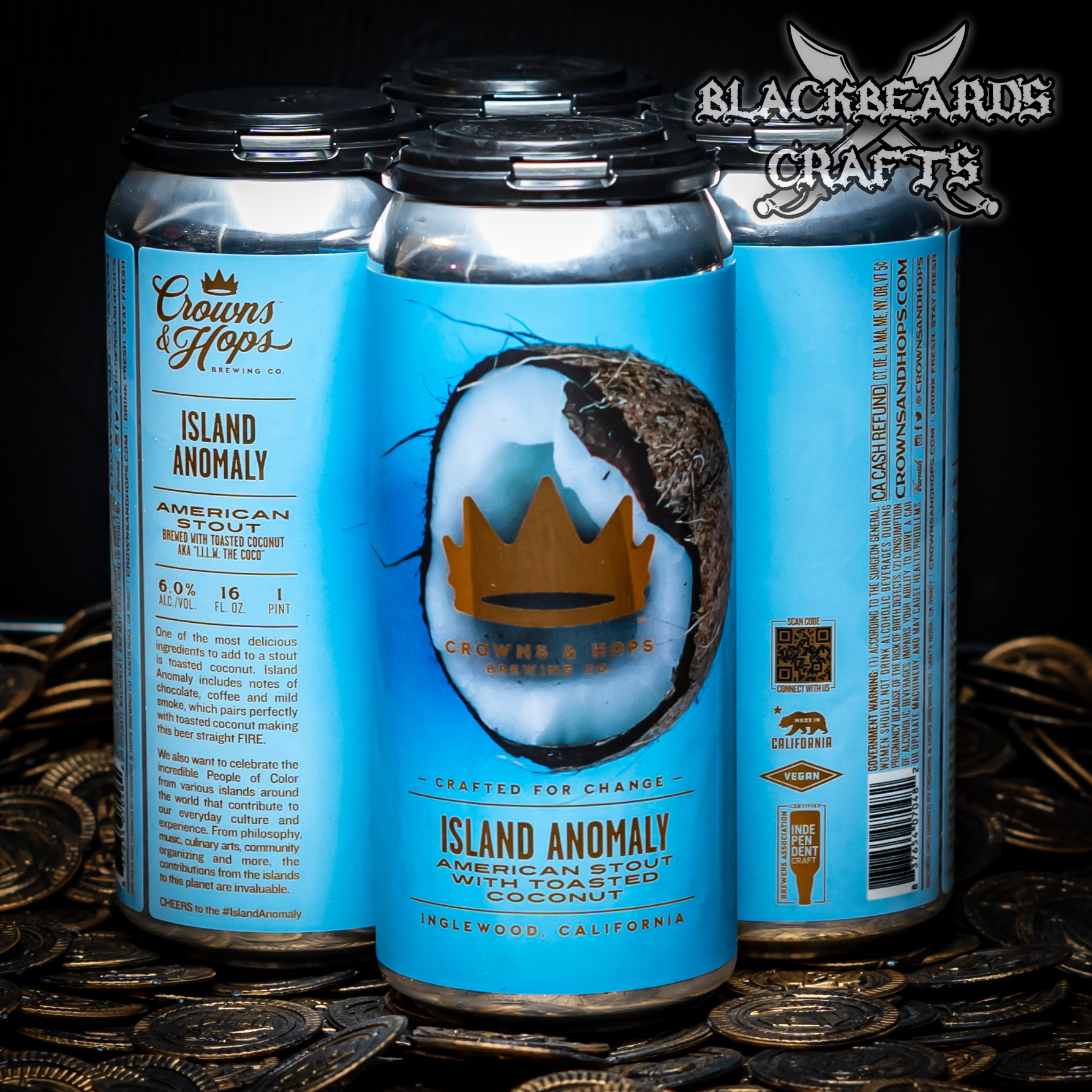On Vacation with Crown and Hops's Island Anomaly Coconut Stout Craft